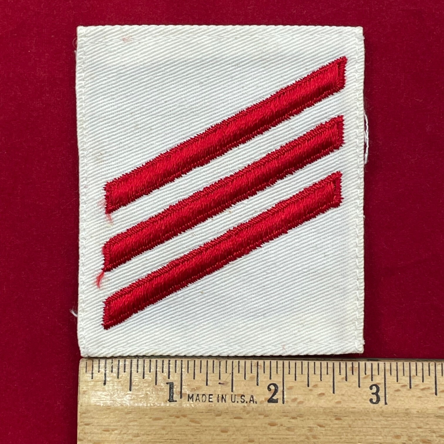 U.S. Navy Fireman FN E3 White Cotton Twill Rating Rank Patch - NOS | eBay