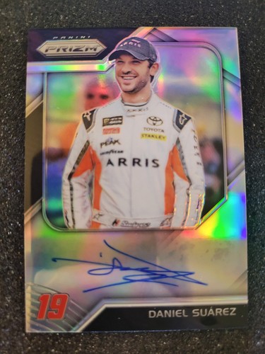 Daniel Suarez 2018 PANINI PRIZM AUTOGRAPH SILVER #DS-DS ARRIS RACING ...