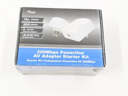 New Rosewill AV Adapter 200Mbps Powerline Starter Kit: Model RPLC ...