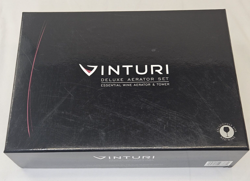 Vinturi Deluxe Essential Red Wine Aerator and Decanter Tower Set New ...