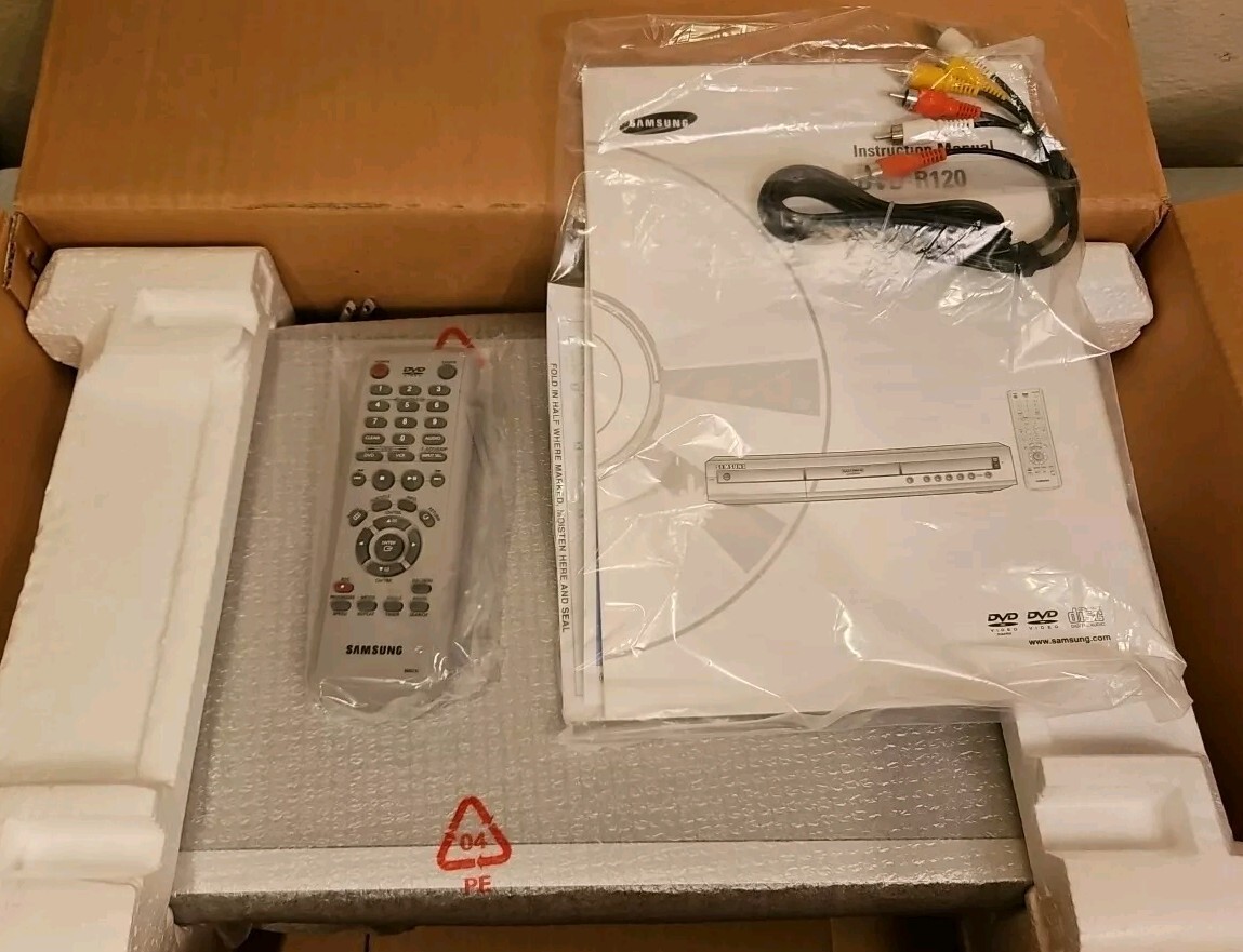 New Samsung DVD Recorder & Player DVD-R120/Multi Format(RAM/-RW/-R ...