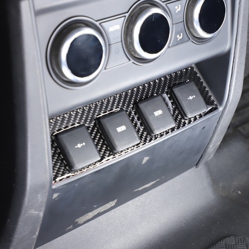 Carbon Fiber Rear charging port outer Trim sticker For LR Defender 90 ...