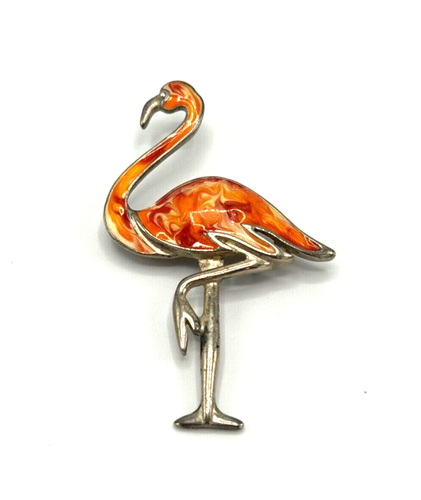 Vintage Flamingo Brooch Pin | eBay