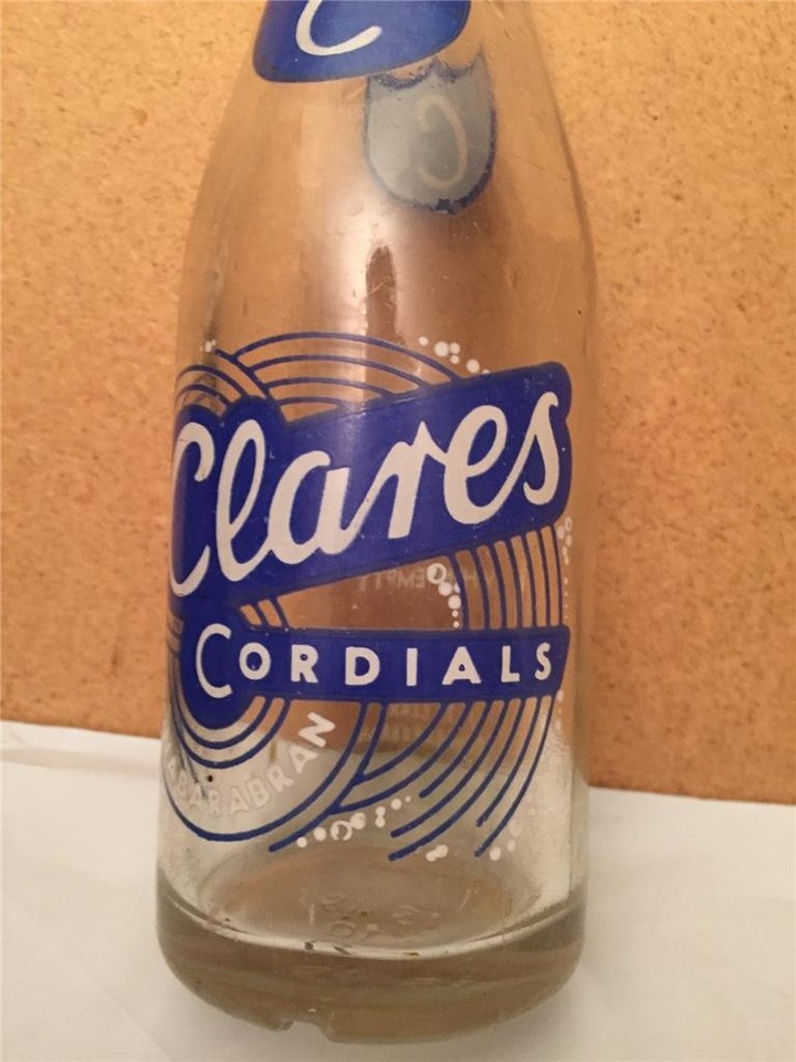 Rare 6 1/2 oz Size 1950s CLARES COONABARABRAN Pyro Label Crown Seal ...