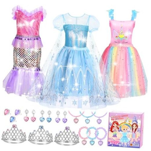 Princess Dress Up Clothes for Little Girls: Princess Costume for Girls ...