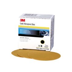 3M Hookit Gold Disc 236U, 00920, 3 in, P100 Grade, 50 Discs, Automotive ...