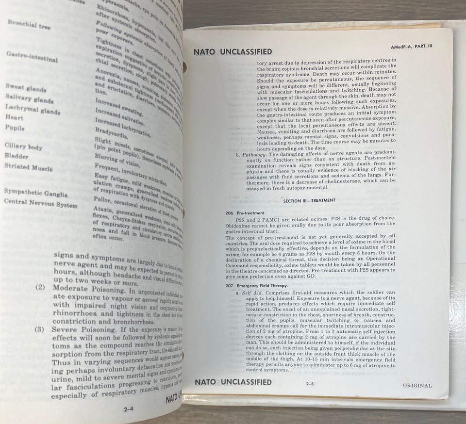 Nuclear Bomb Fallout Predictor Map Medical Handbook Vintage Army Atomic ...