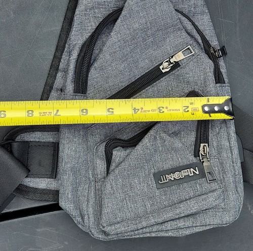 Jingpin Shoulder Sling Bag Light Gray Backpack Small | eBay