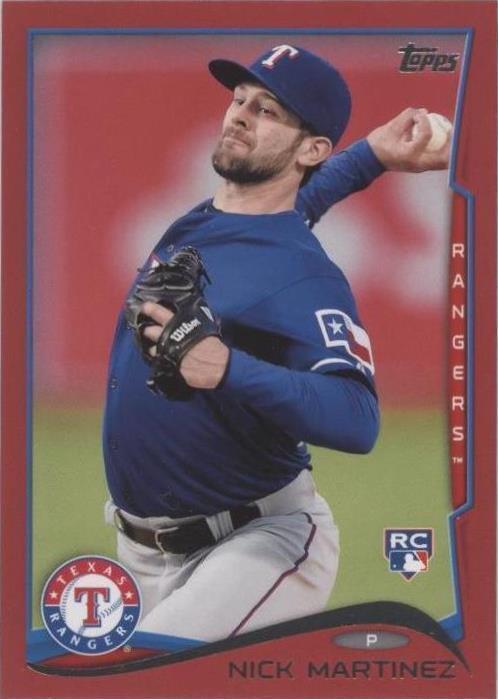 2014 Topps Update Series - Nick Martinez #US-304 Red (RC) for sale ...