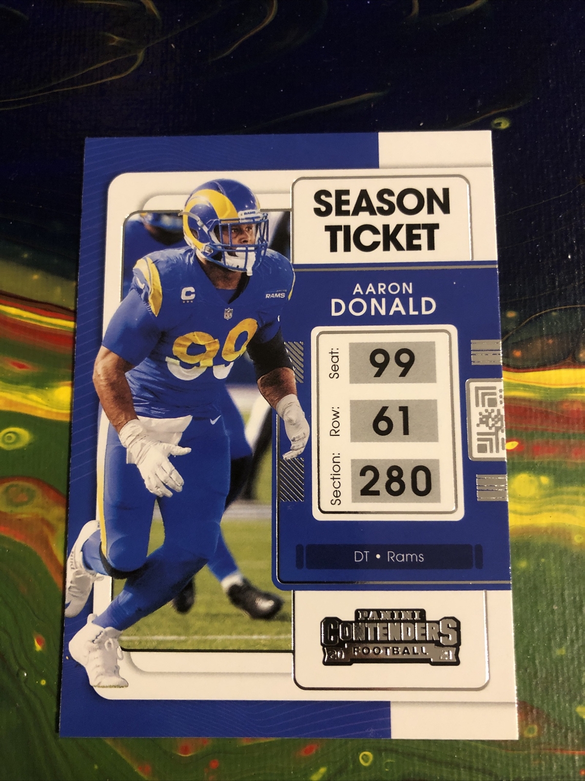 2021 Panini Contenders Season Ticket NFL Football Card #56 Aaron Donald ...