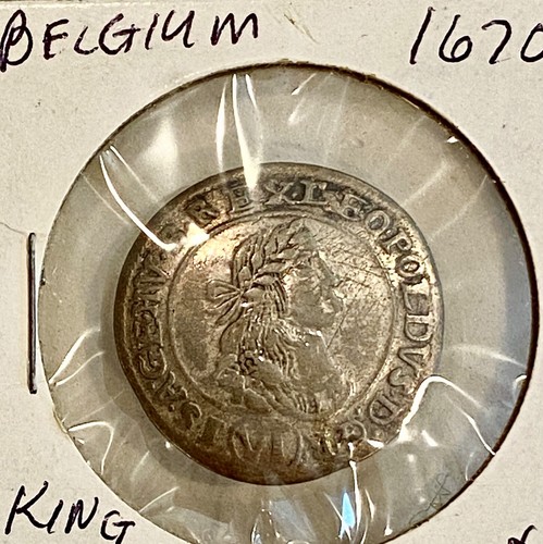 1670- KING LEOPOLD I KREUZER SILVER COIN BUTTON | eBay