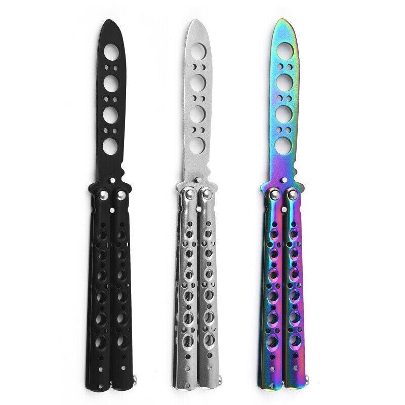 Balisong Usb Practice Butterfly Balisong Trainer Comb Knife Dull Blade