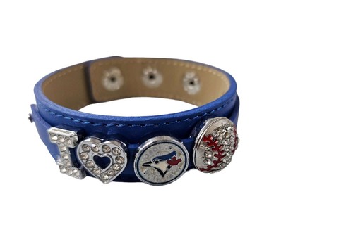 Toronto rhinestone baseball bracelet/ MLB jewelry/blue jays fans/ | eBay