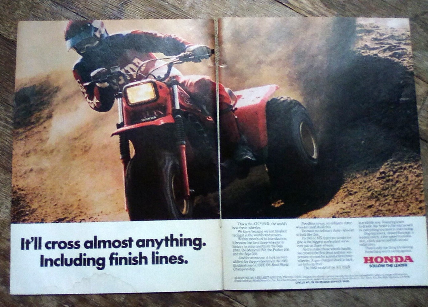 1981 Honda ATC250R 3-Wheeling ATC Three Wheeler - 2-Page Motorcycle ...