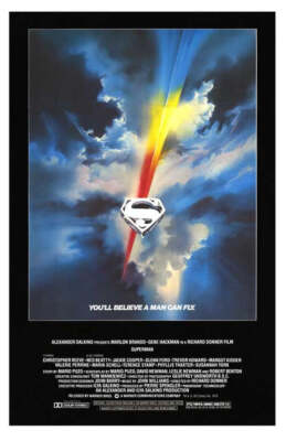 Superman Christopher Reeve Movie Poster Print 17 X 12 Reproduction | eBay