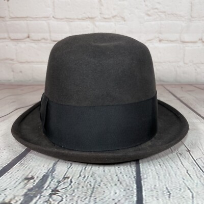 Vintage Royal Stetson Fedora Felt Driving Hat Mens Size 7 1/8 Brown ...