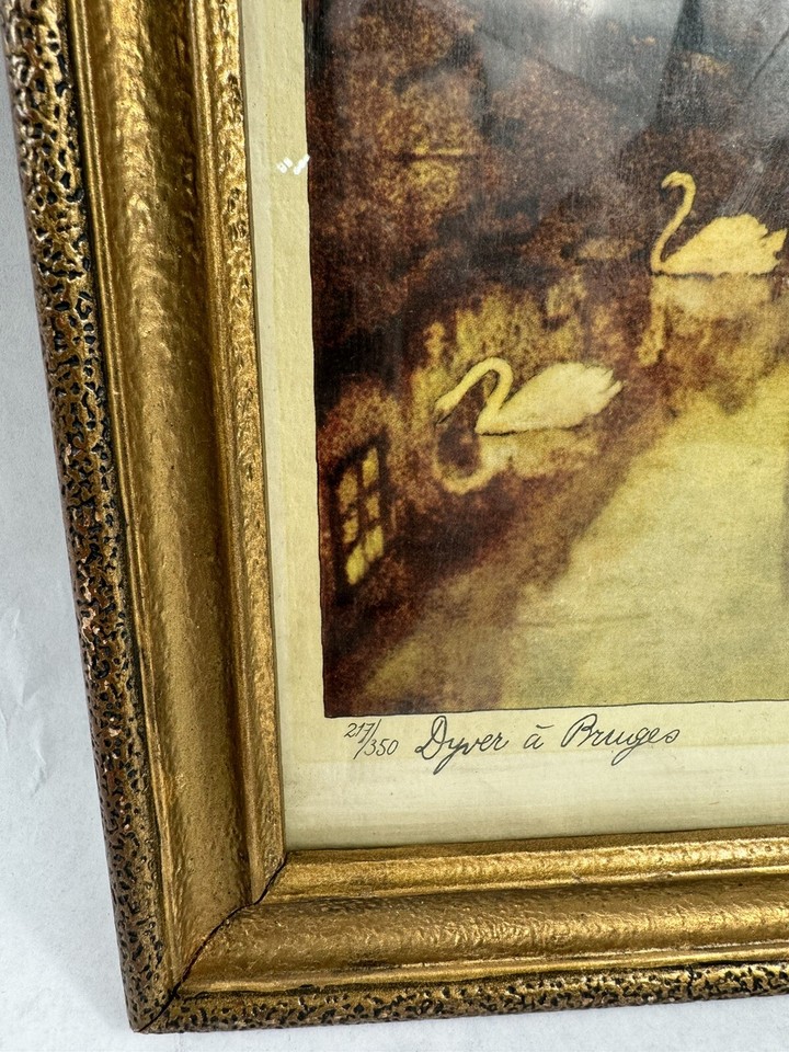 1920's Louis Rigaux Le A Dyver Bruges Signed #217 Lithograph Print 16 ...