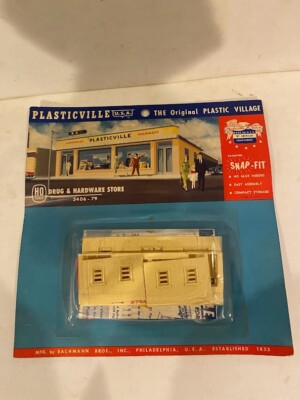 NOS Plasticville Carded HO Scale Drug/Hardware Store | eBay
