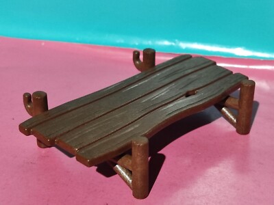 PLAYMOBIL WALKWAY BRIDGE POND LAKE DIORAMA BELEN WEST RIVER FOREST 10 ...