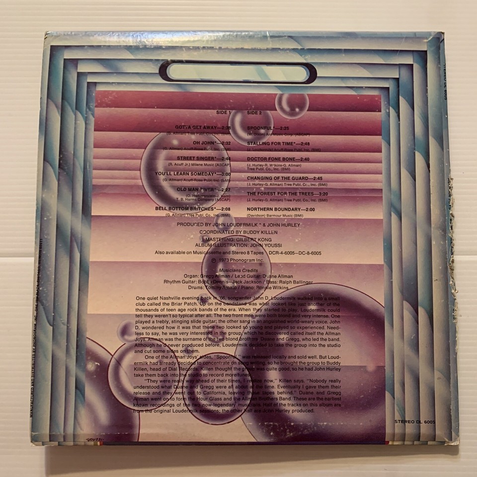 The Allman Joys Early Allman Dial Records DL 6005 Play Tested VG+. | eBay