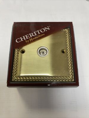 Hamilton Cheriton Georgian Polished Brass 1 Gang Co-axial TV Socket ...