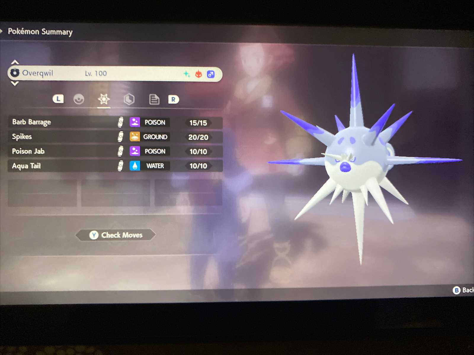 Pokemon Legends Arceus Shiny Overqwil Alpha Max Effort Fast Delivery | eBay