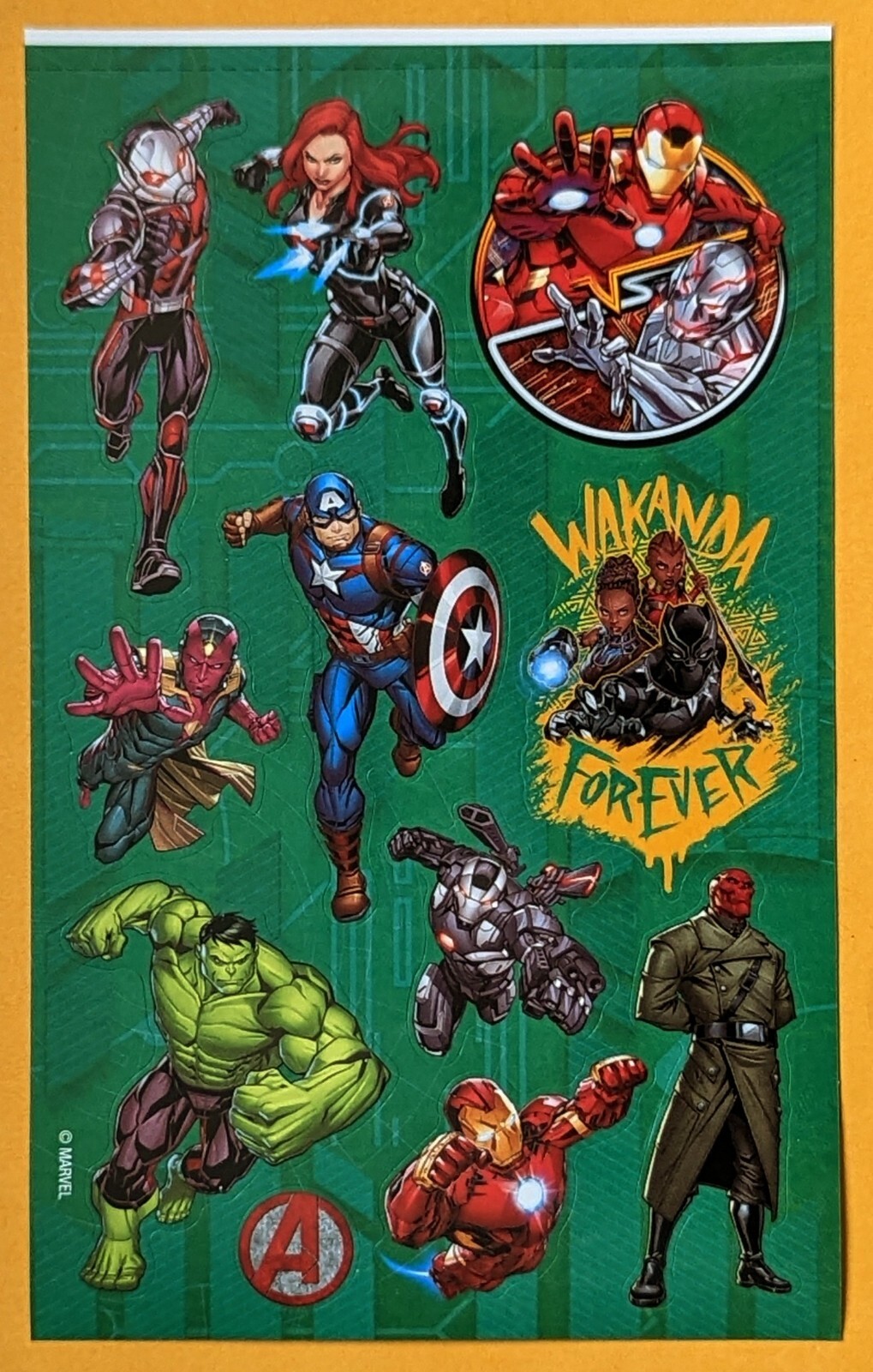 Marvel Avengers Sticker Sheet | eBay