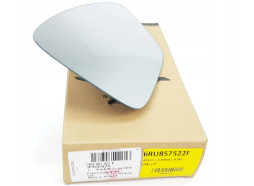 VW POLO 6R Front Right Door Mirror Glass Convex LHD 6RU857522F NEW ...