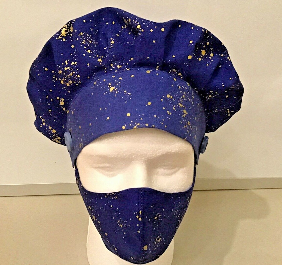 Bouffant Scrub Hat And Mask Set Night Or Flowers | eBay
