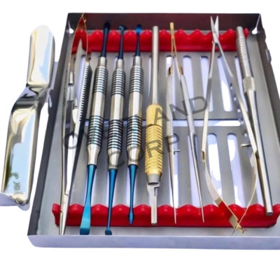 11 pcs Blepharoplasty Surgical Instrument Set High-Quality Eyelid ...