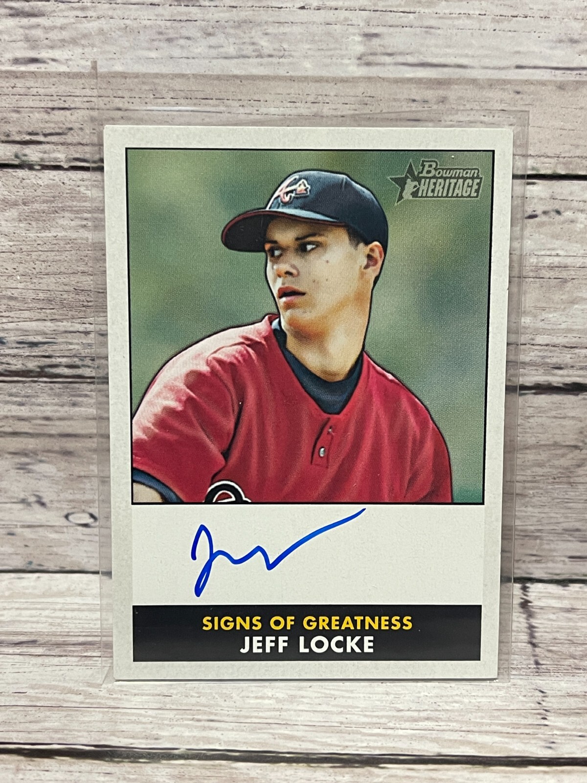 2007 Bowman Heritage Signs of Greatness #SGJL Jeff Locke AUTOGRAPH | eBay