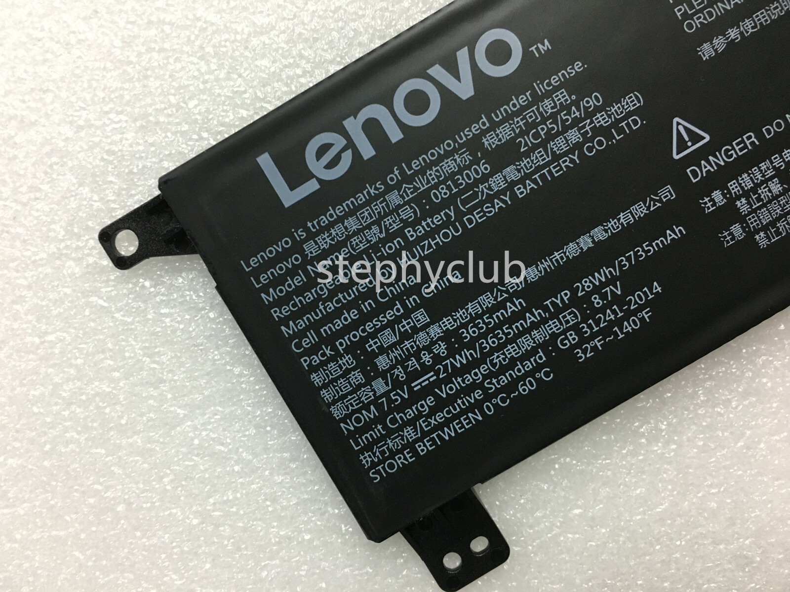 New 7.5V 27Wh Genuine 0813006 Battery for Lenovo Ideapad 5B10P23790 ...