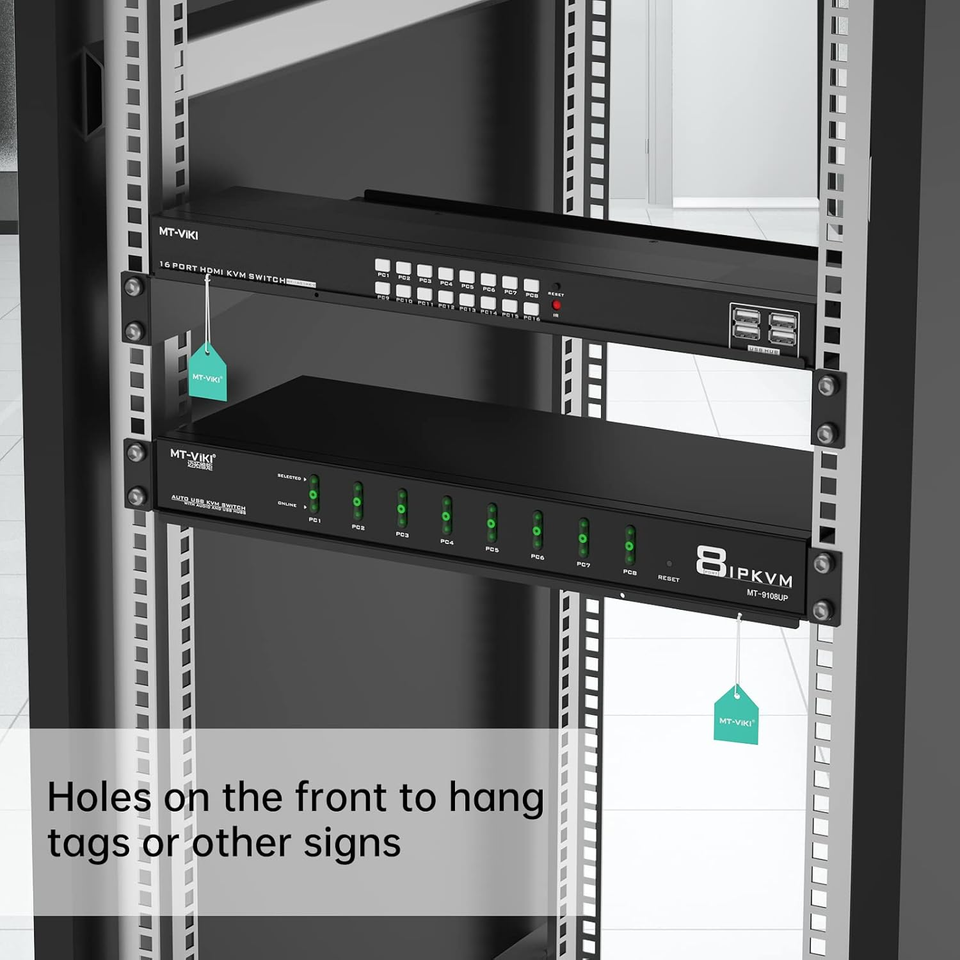 2-Pc 19 Inch Rack Shelf, 1U Server Rack Shelf 10" Deep, Universal ...