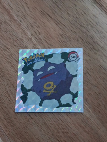 Vintage 1999 Pokemon Artbox Sticker Koffing Pr29 Series 1 Silver ...