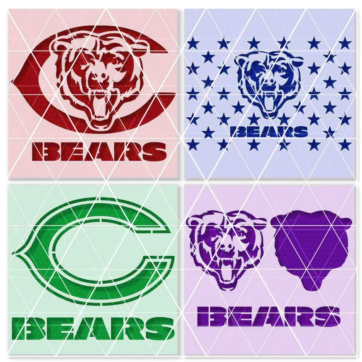 Chicago Bears Logo Stencil