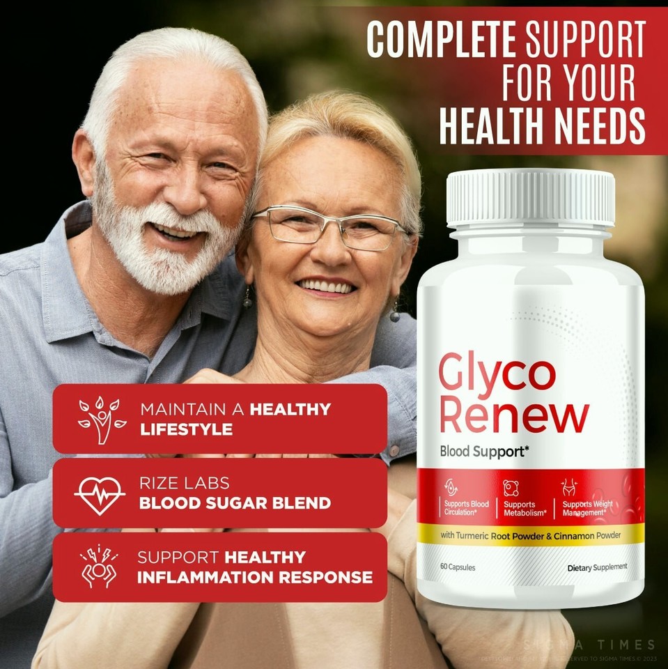 (3 Pack) Glyco Renew Advanced Blood Support Pills for Healthy Blood ...