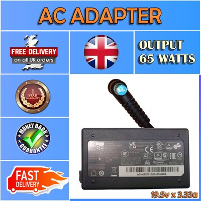 COMPATIBLE 65W 19.5V 3.33A LAPTOP ADAPTER FOR HP SPECTRE X360 15T-AP000 ...