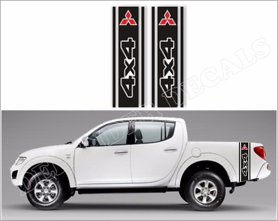 Mitsubishi L200 decals Truck bed side racing stripe stickers graphics v ...