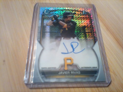 2023 1st Bowman CHROME JAVIER RIVAS Pirates 131/150 Exclusive HTA MOJO ...