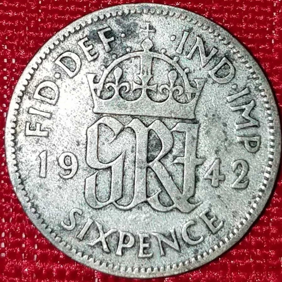 British Sixpence