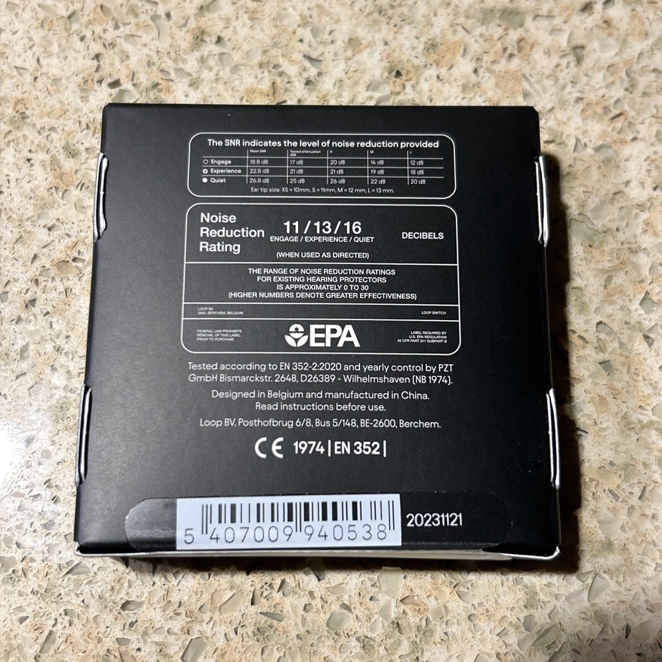 Loop Switch Earplugs – Multi-Mode Noise-Reducing Earplugs | Black | eBay