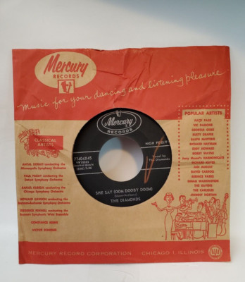 Diamonds SHE SAY OOM DOOBY DOO (DOO WOP 45) #71404 PLAYS VG++ | eBay
