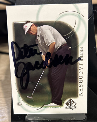 Signed 2001 SP Authentic #31 Peter Jacobsen Autographed - PGA Golf | eBay
