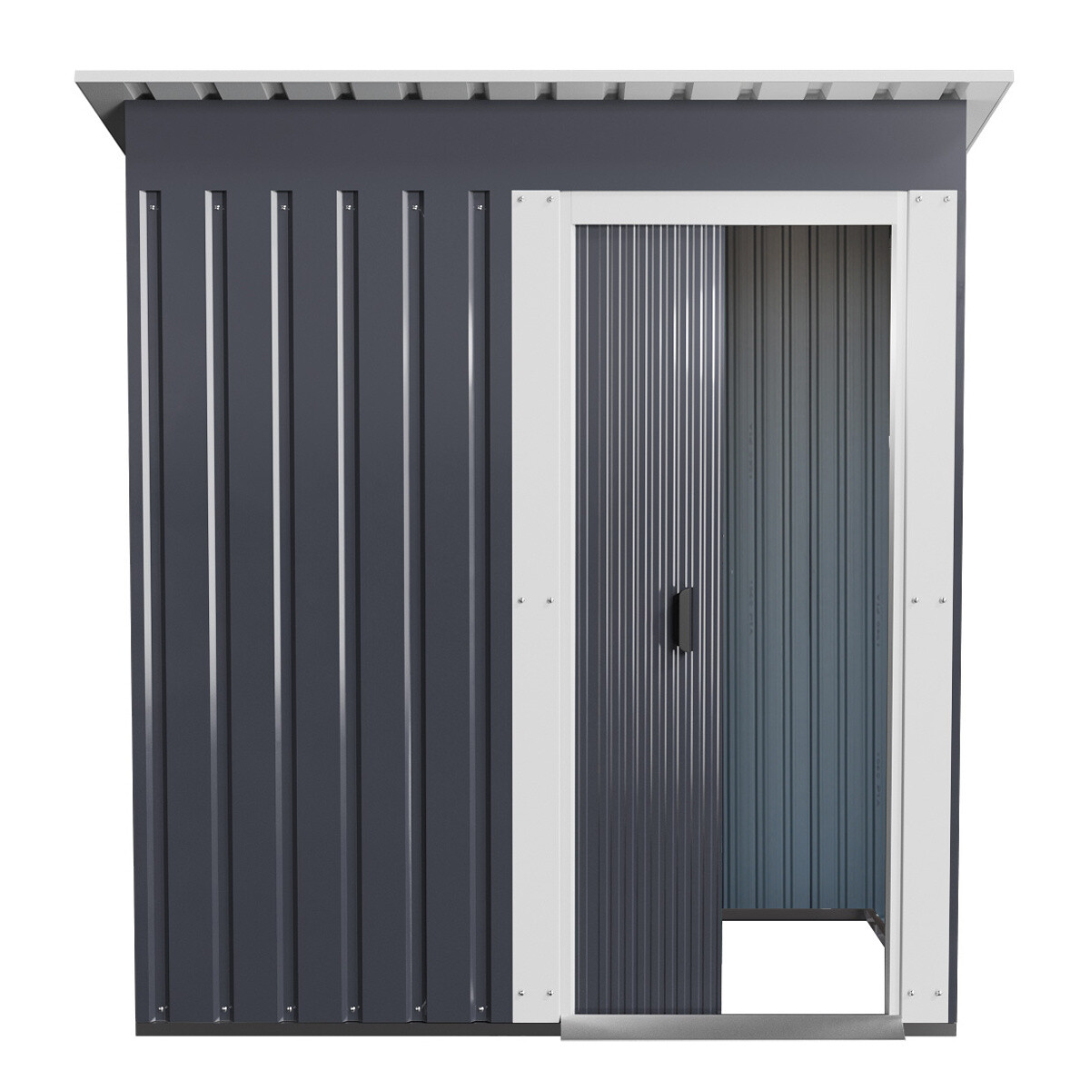 Pent Roof Metal Shed Tool Box Garden Shed 6x4, 8x4,5x3 Outdoor Log ...