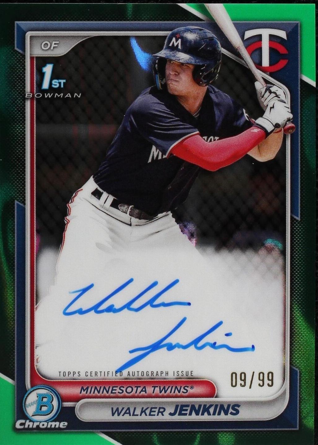 2024 Bowman - Chrome Prospect Autographs Walker Jenkins #CPA-WJ Hta ...