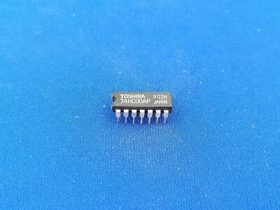 2 X 74HC00AP TOSHIBA Quad 2-input Positive-NAND Gates 74HC00 IC | eBay
