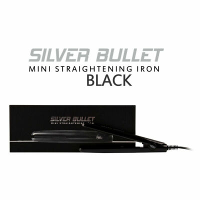 Silver Bullet MINI Hair Straightener - Ceramic Travel Size - BLACK ...