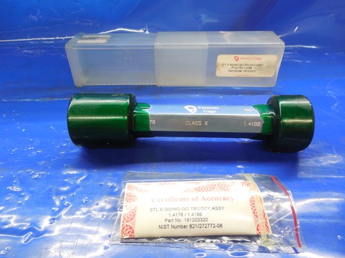 NEW 1.4178 & 1.4188 CLASS X SMOOTH PIN PLUG GAGE GO NO GO UNDERSIZE ...