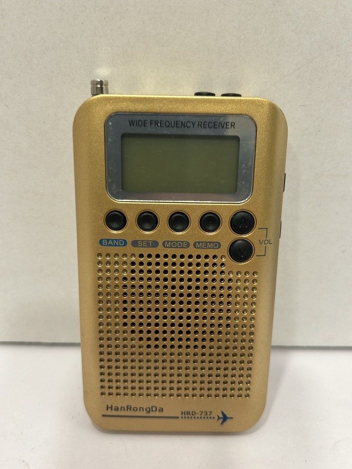 HRD-737 Portable Aircraft Band Radio Air Receiver FM/AM/SW/ CB/Air/VHF ...