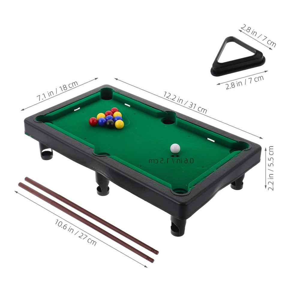 1 Set Portable Mini Pool Table for Kids Children's Billiards Table ...